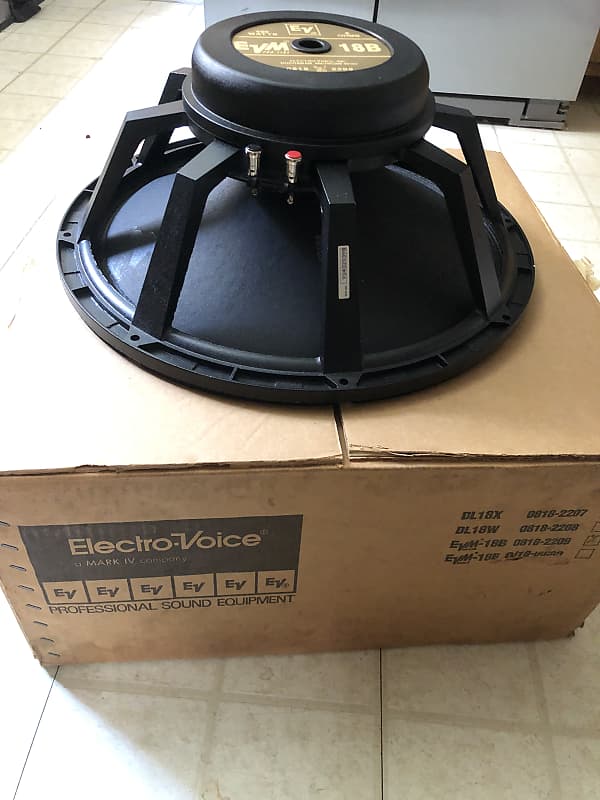 Electro-Voice EVM 18-B PROLINE! 400 watts. GOLD EV LOGO BLACK | Reverb