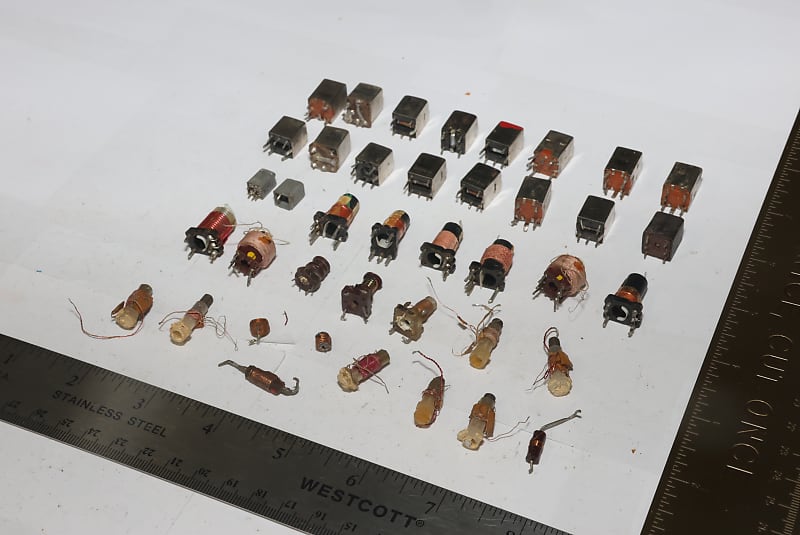 Lot vintage RF Transformers Radio Electronic Components Parts | Reverb
