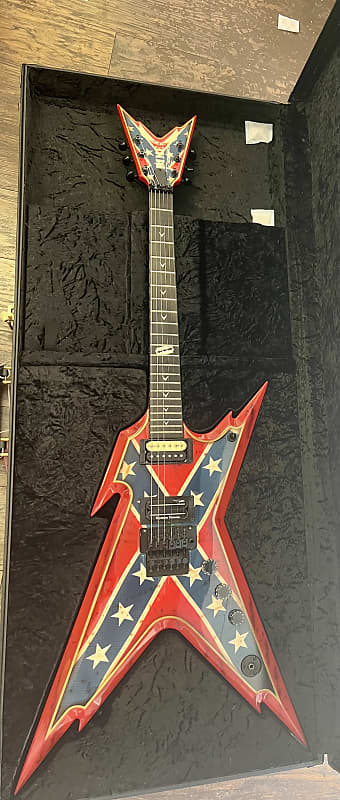 Dean USA Dime Razorback Confederate Red, White, Blue w/ | Reverb