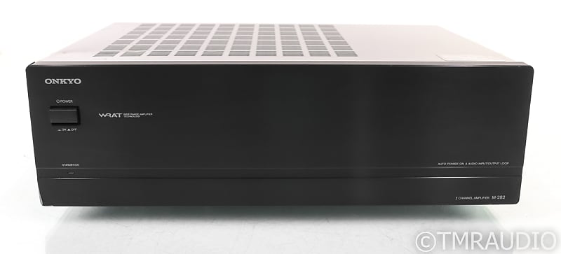 Onkyo M-282 Stereo Power Amplifier; M282; Black | Reverb