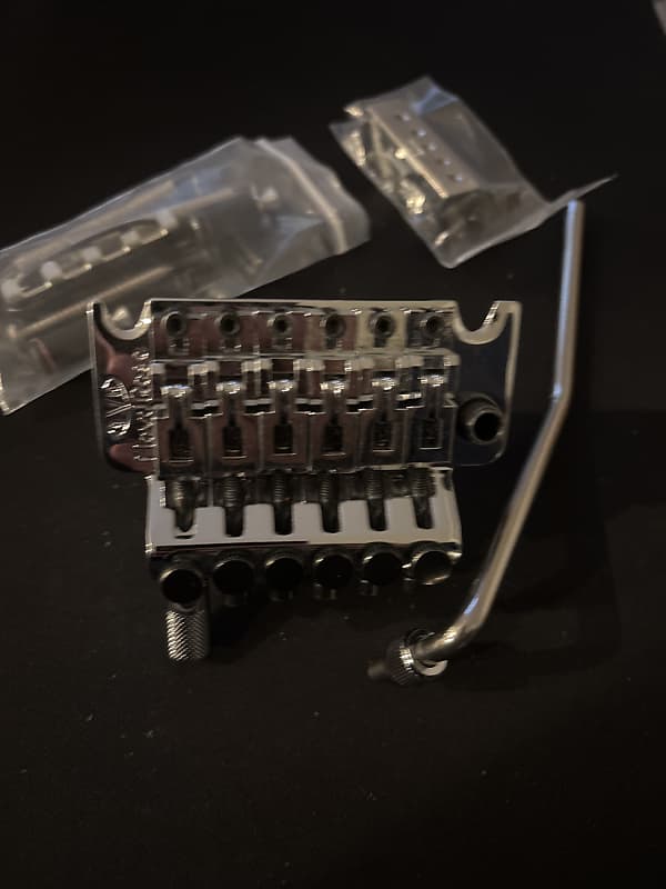 EVH Floyd Rose 1000 Locking Tremolo Bridge - Relic Chrome | Reverb