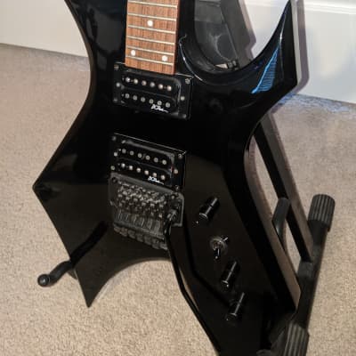 B.C. Rich Warlock Platinum Pro Series Floyd Rose Bridge Black | Reverb