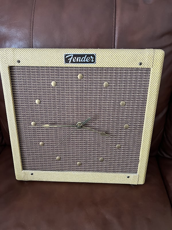 Fender Tweed Dealer Clock 1980 - Tweed | Reverb