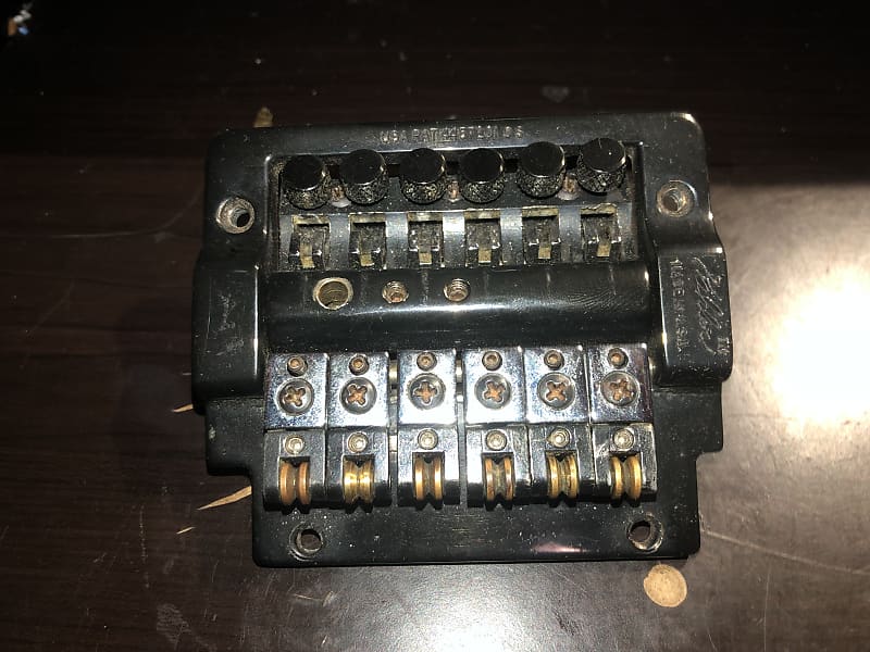 Kahler Tremolo bridge chrome and black | Reverb