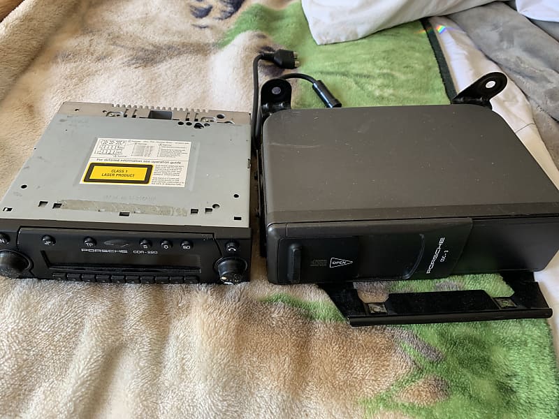 Porsche CDR-220 OEM car stereo radio with CDC-3 3 disc | Reverb