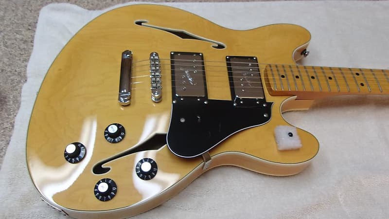 MINT 2014-17 Fender Modern Player Starcaster Natural | Reverb