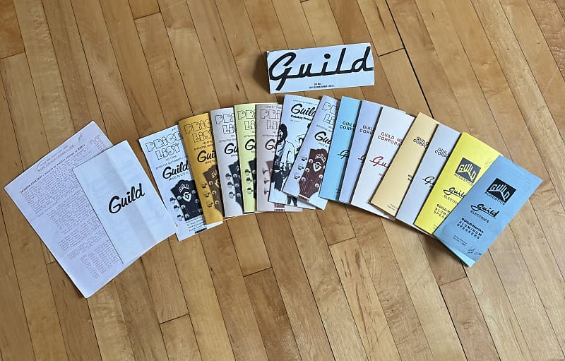 Guild Vintage Paperwork Price List Catalog Lot 1970’s to | Reverb
