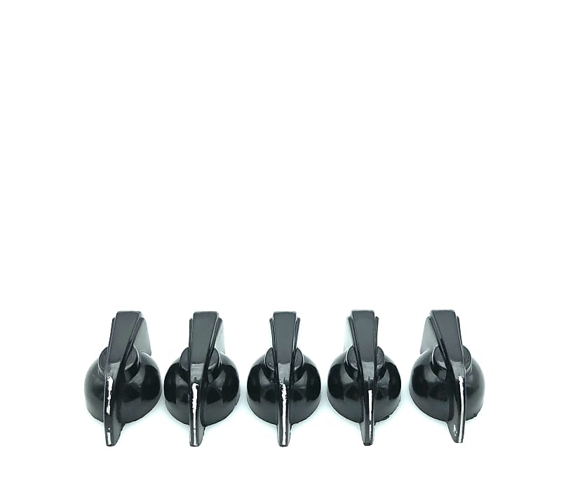 5 Chicken Head Amp Control Knobs Black | Reverb