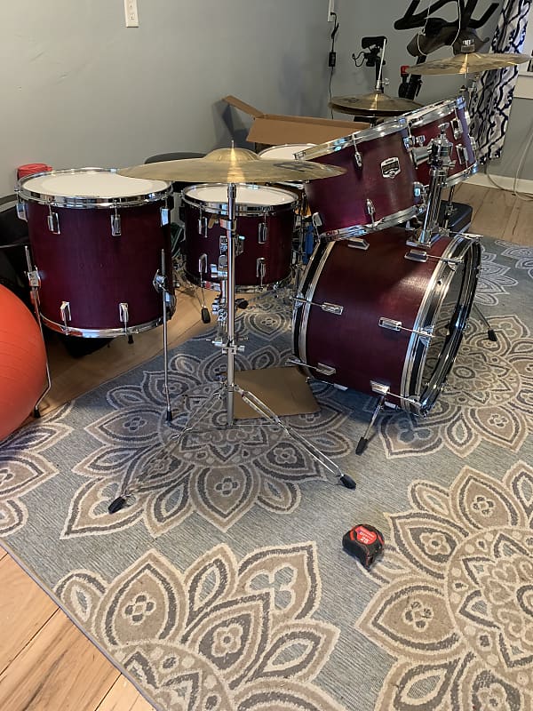 Custom Deep Purple Drum Set | Reverb