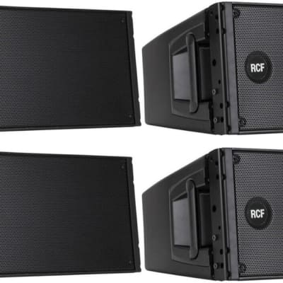 RCF HDL6-A Active Line Array Speakers 4 Pack w SUB-8006AS 18" | Reverb