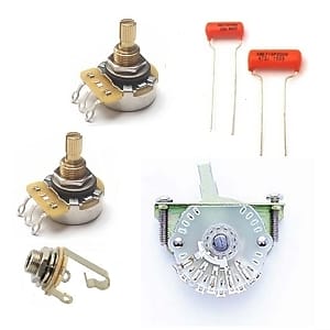 Tele Electronics Kit w/ CTS Pots & Fender 4-Way Mod Switch | Reverb