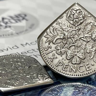 One “Brian May Inspired “ Queen Elizabeth Sixpence Coin Pick | Reverb