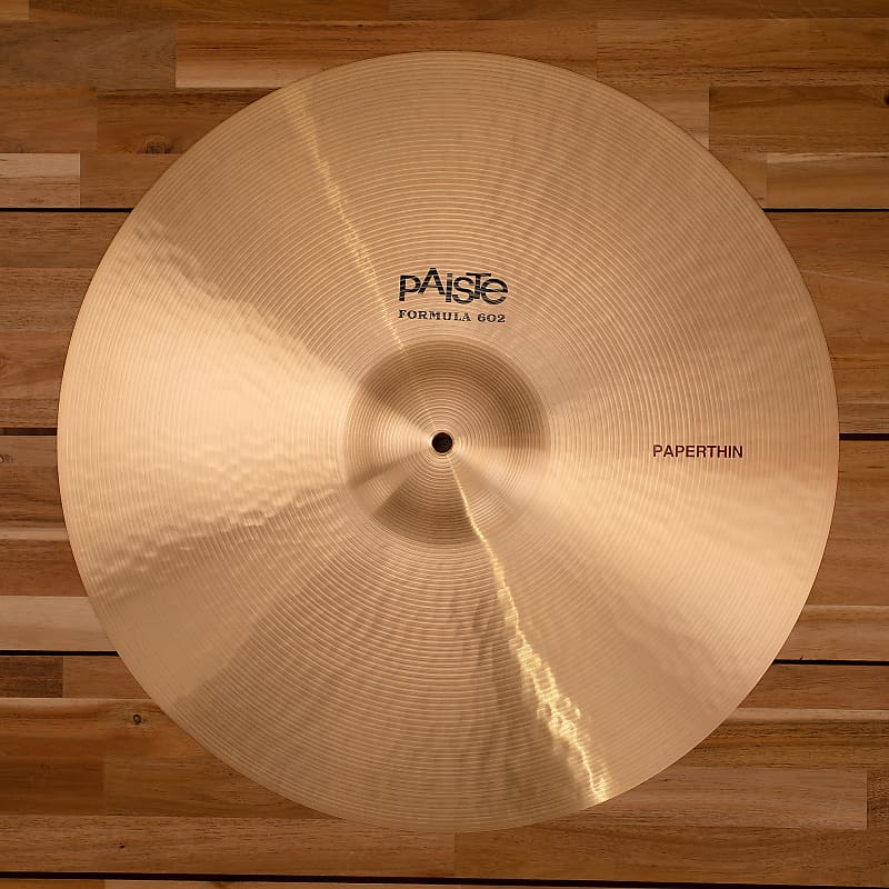 PAISTE 20" FORMULA 602 PAPER THIN CRASH CYMBAL | Reverb