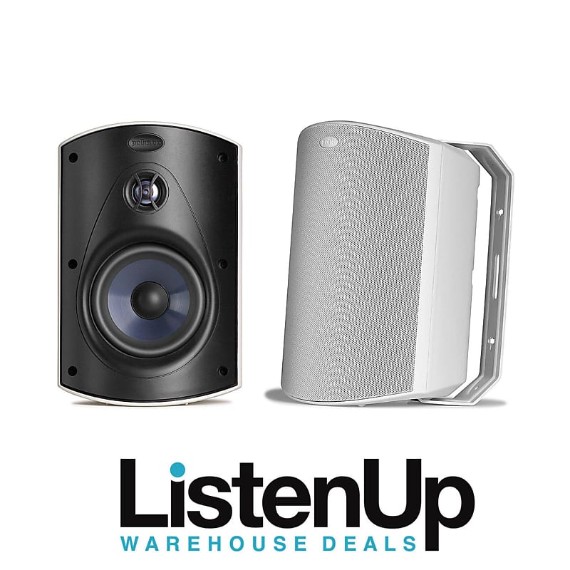 Polk Atrium 6 All-Weather Outdoor Speakers - Pair (White) | Reverb