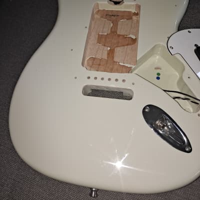 Warmoth Stratocaster Style Body - White (Bone White) | Reverb