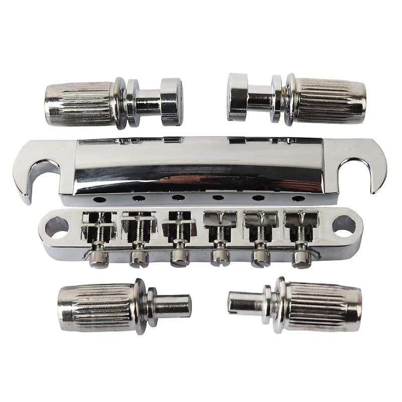 Chrome Tune O Matic Bridge with Tailpiece | Reverb UK