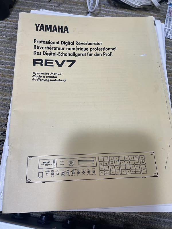 Yamaha Rev 7 Manual 1980s - Printed | Reverb