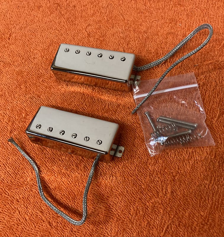 Epiphone Mini-Humbucker Pro Alnico V Pickup Pair Neck and | Reverb