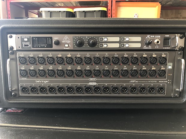 Behringer X32 Core and S32 Stage Box in Rack | Reverb
