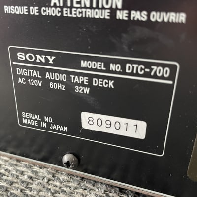 Sony DTC-700 Early 90s | Reverb