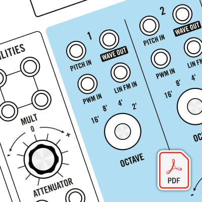 Moog Matriarch - Beautifully Illustrated Blank Patch Sheet | Reverb UK