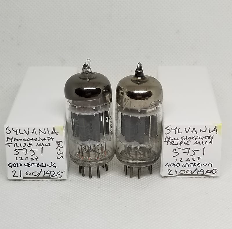 Sylvania 5751 / 12AX7 3 Mica Well Matched (9.5%) NOS ECC83 | Reverb