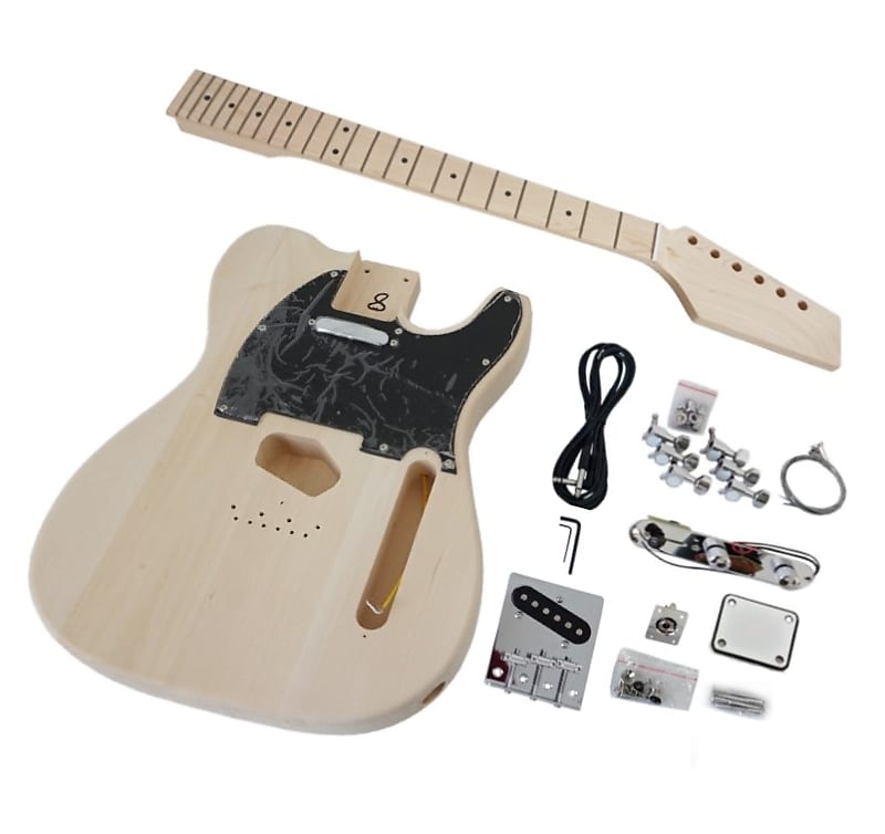 Tele Basswood Body Rosewood FB Diy Telecaster guitar kit | Reverb