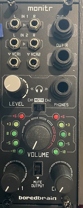 Boredbrain Music Monitr 1/4 Comprehensive Eurorack Stereo | Reverb