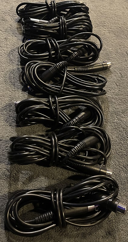 Shure XLR cables Lot of 7-15’ mic cables 2020 - Black | Reverb