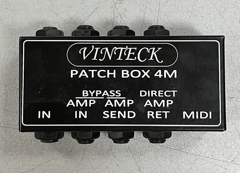 Vinteck Patch Box 4M Patch box 4 in - 4 out - 1 MIDI Thru | Reverb