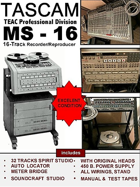 TASCAM MS 16 Studio Package | Reverb