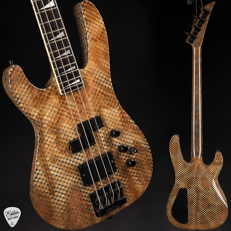 Jackson USA Custom Reverse Copperhead Snakeskin Bass 1988 | Reverb UK