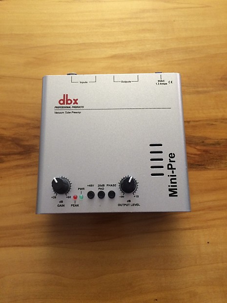 DBX Mini Pre Single Channel Tube Mic Preamp | Reverb