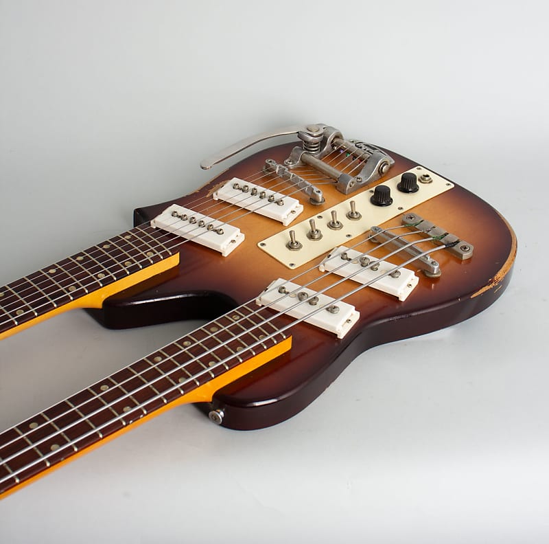 Carvin #4 BS Double Neck Bass & Guitar Solid Body Electric | Reverb