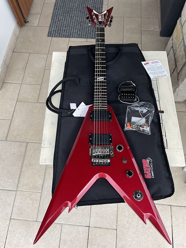Dean Dime Razorback V Korea 2007 Dimebag Darrel double set | Reverb