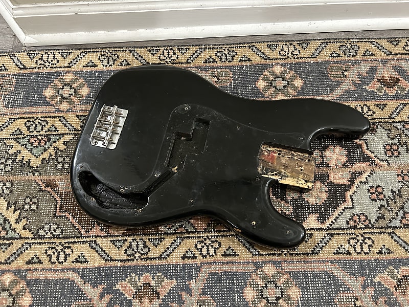 Vintage Fender Precision Bass Body 1970’s 74 75 76 Black | Reverb