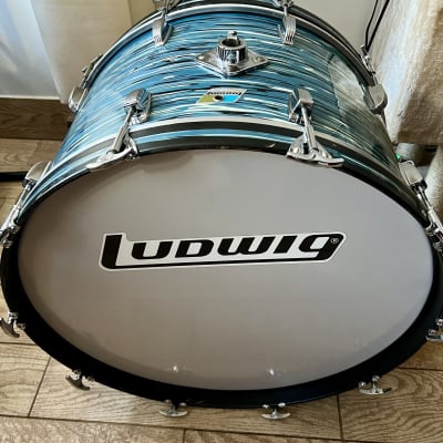 Ludwig 70’s 3-ply Bowling Ball Blue Oyster Drum Set | Reverb