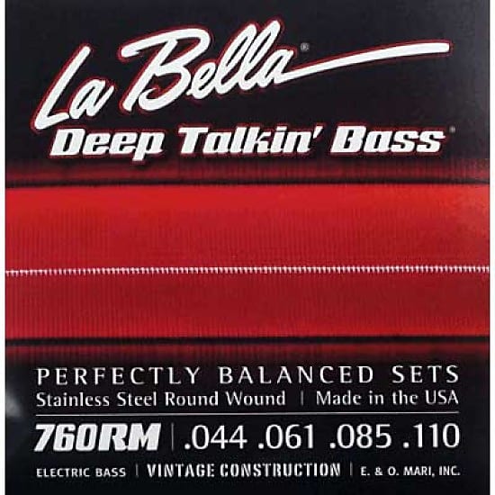 LaBella Deep Talkin' Bass Medium Stainless Steel Roundwound | Reverb