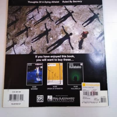 Muse Absolution Notation & Tab Book By Hal Leonard | Reverb