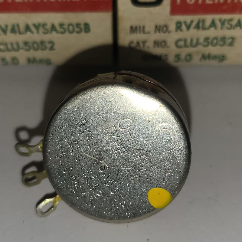Ohmite CLU - 5052 Two Watt Type AB Potentiometer 5.0 meg NOS | Reverb