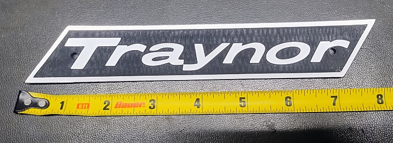 Traynor Vintage Logo Badge Emblem Reproduction Plastic | Reverb