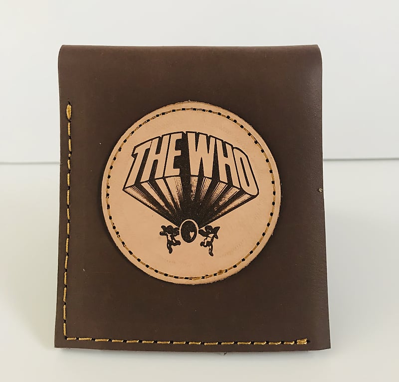 The Who Collectible Wallet Genuine Leather with Pick Holder | Reverb