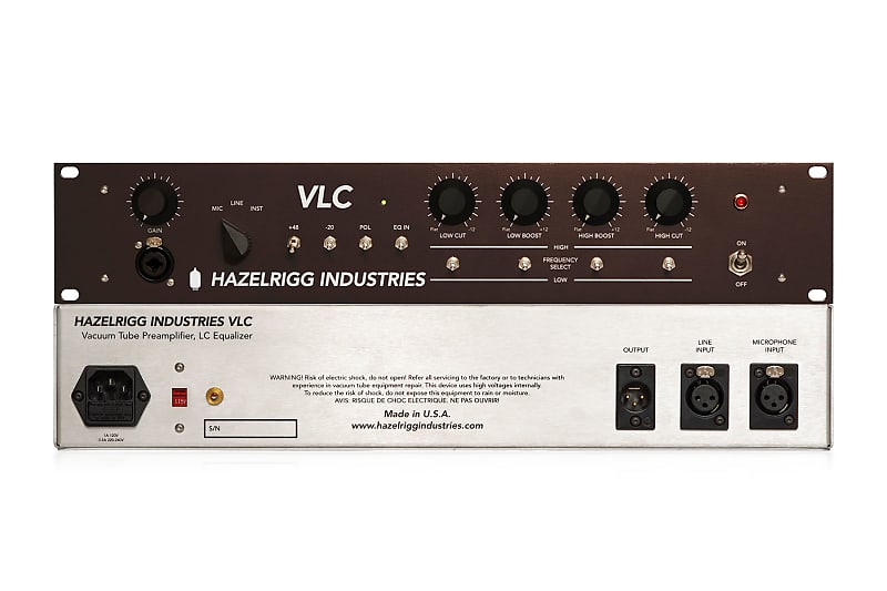 Hazelrigg Industries VLC-1 | Single Channel Microphone Preamp | Reverb