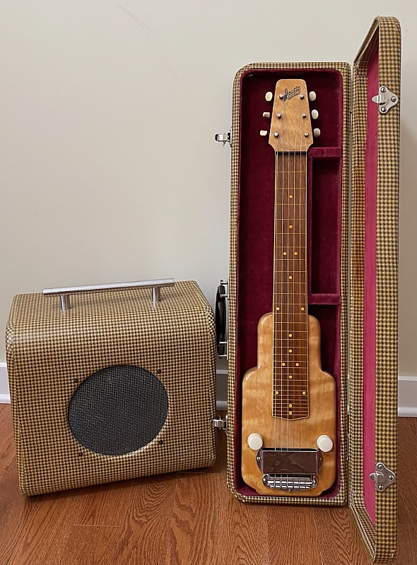 Jantz Lap Steel w/matching case & vacuum tube amplifier circa | Reverb