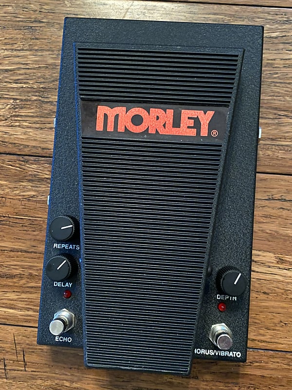 Morley ECV Echo Chorus Vibrato pedal USA - Black | Reverb