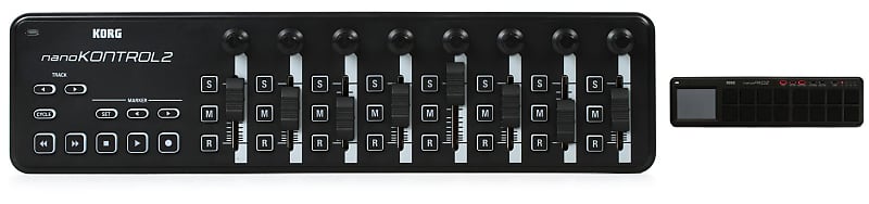Korg nanoKONTROL2 MIDI Control Surface - Black Bundle with | Reverb