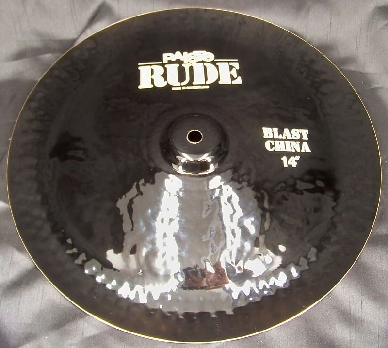 Paiste RUDE-Color Sound Black 14" Blast China | Reverb