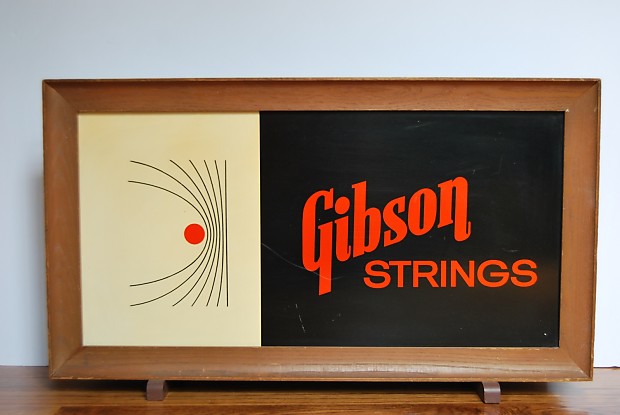 Gibson String Display Case Cabinet 1960/70s Rare! | Reverb