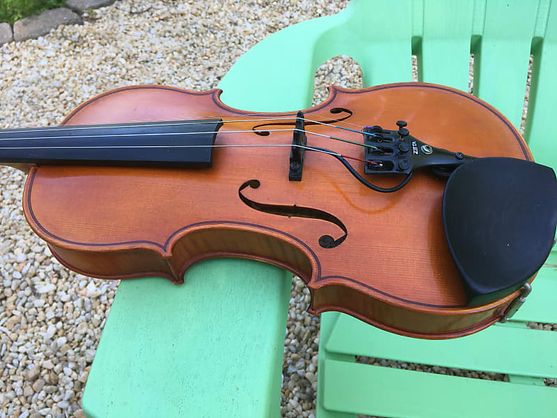 Vintage Ernst Heinrich Roth violin with Zeta Electric Pickup | Reverb