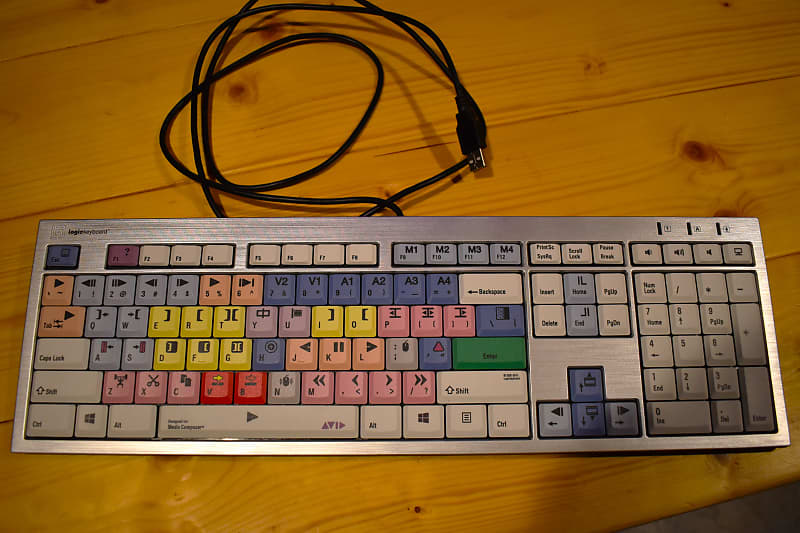 Logickeyboard editor shortcuts keyboard for Avid Media | Reverb